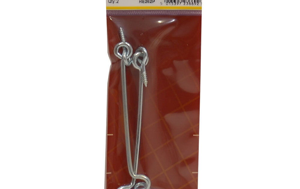 Centurion 100mm (4″) Zinc Plated Gate Hook & Eyes (Pack of 2) – Homefix DIY