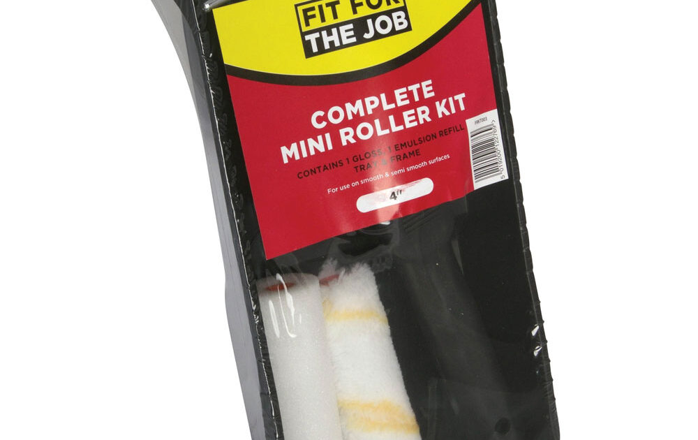 Fit for the Job Mini Roller Kit with Emulsion & Gloss Rollers – Homefix DIY