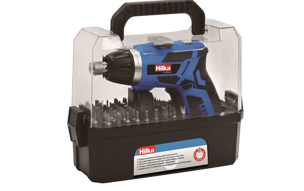 Hilka 3.6V Li-ion Cordless Screwdriver Kit – Homefix DIY
