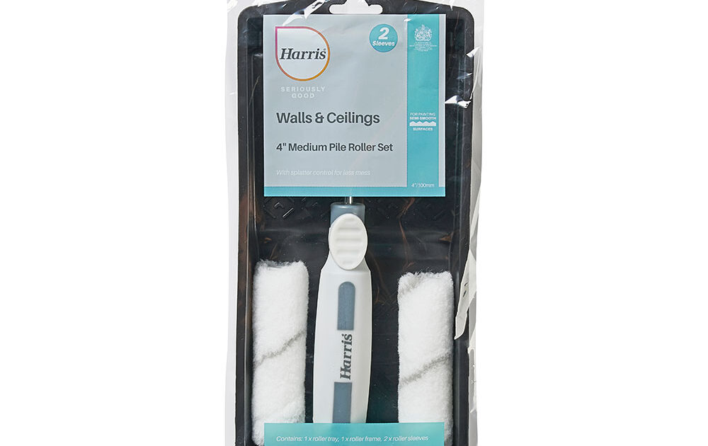 Harris Seriously Good Walls & Ceilings Medium Pile Mini Roller Set 4in – Homefix DIY