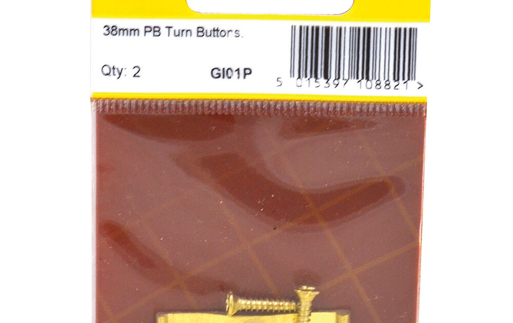 Centurion 38mm PB Turn Buttons (Pack of 2) – Homefix DIY