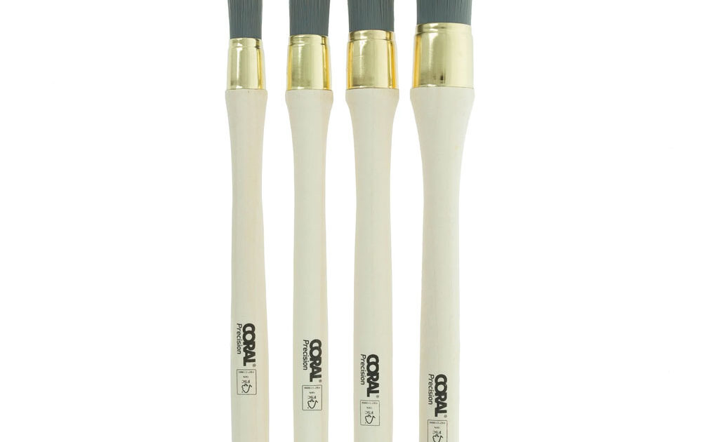 Coral Precision Round Sash Paint Brushes 4 Piece – Homefix DIY