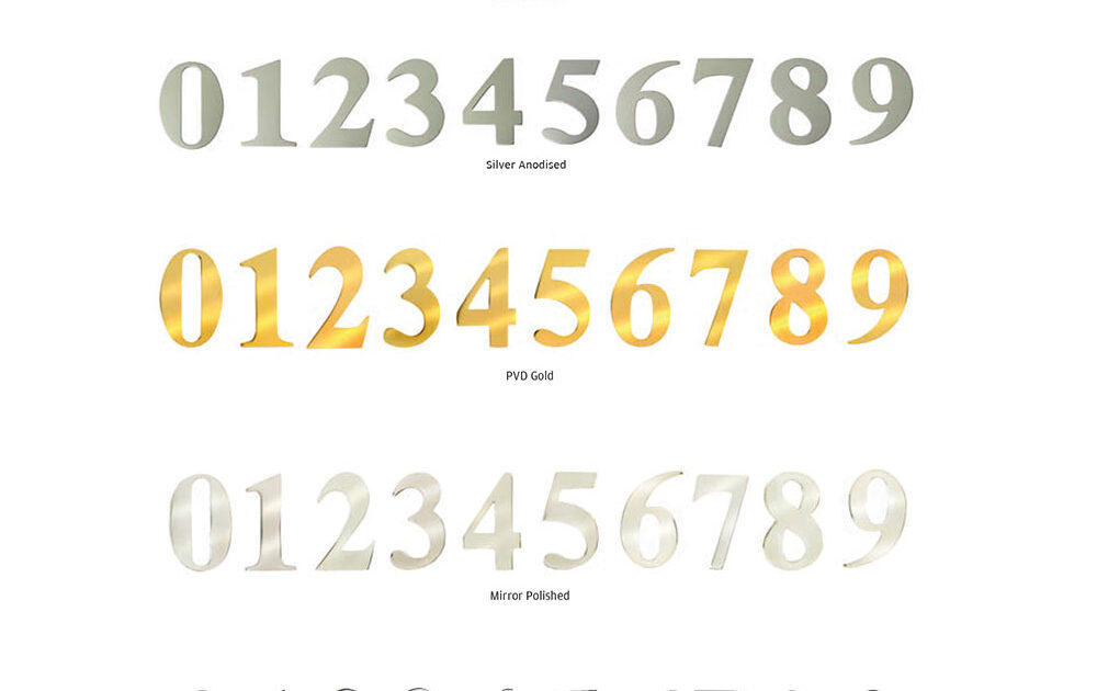 Intelligent Hardware Self-Adhesive Number 3 Satin Stainless Steel ...