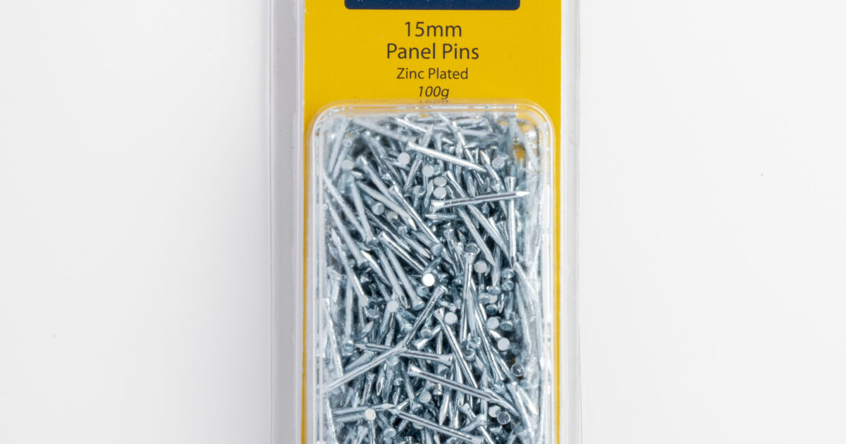 Challenge Panel Pins Zinc Plated 15mm – Homefix DIY