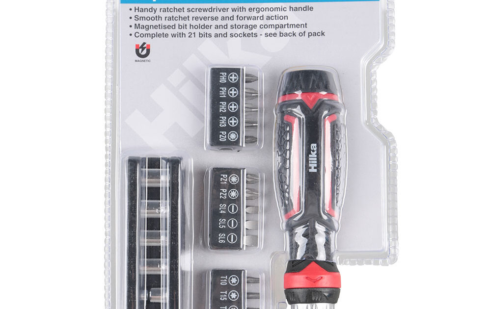 Hilka 22 pce Ratchet Screwdriver Set – Homefix DIY