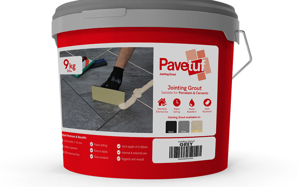 Pavetuf Jointing Grout Grey 9kg – Homefix DIY