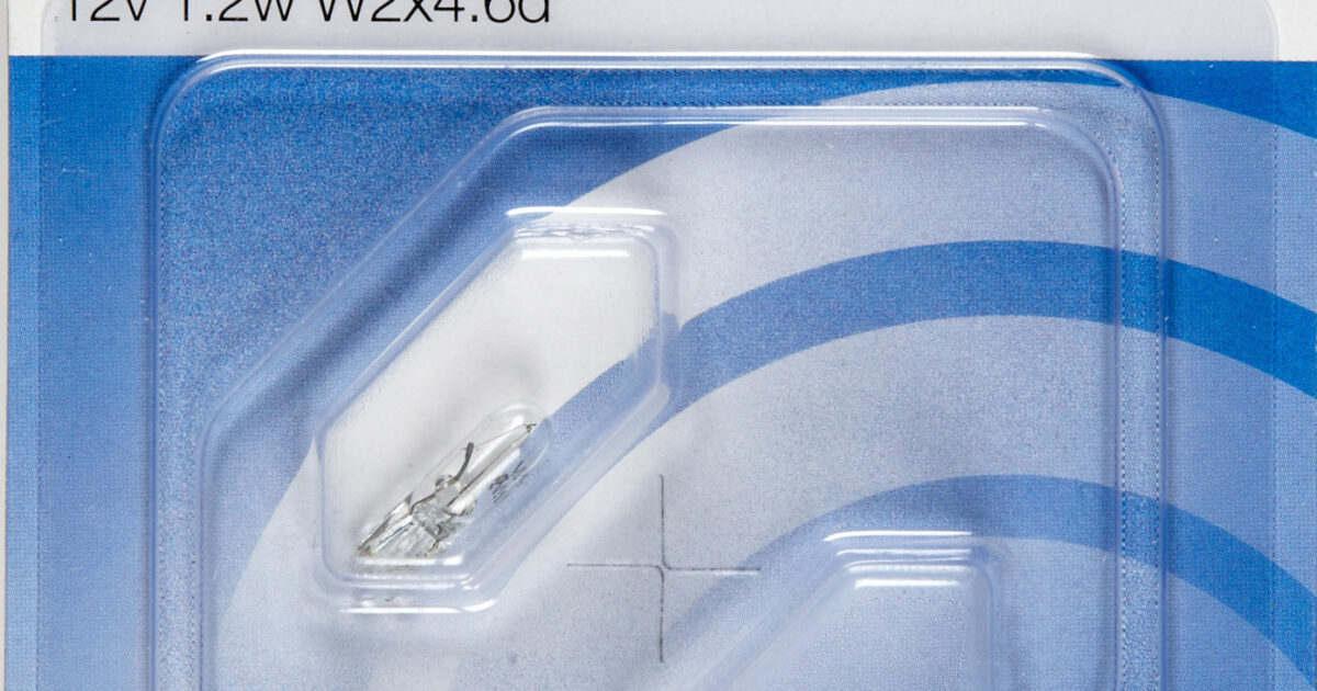 Miniature Bulbs – 12V 1.2W W2X4.6d – Capless Indicator & Panel ...