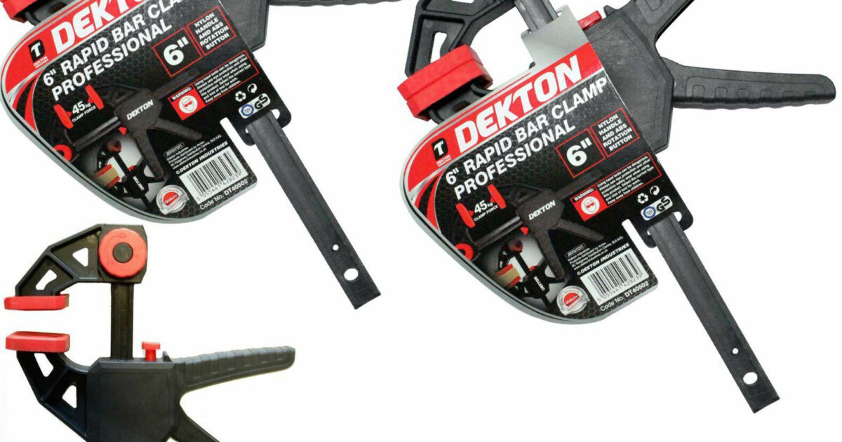 80mm jaw opening. Heavy duty rubber non-slip grip. Durable pro clamp ...