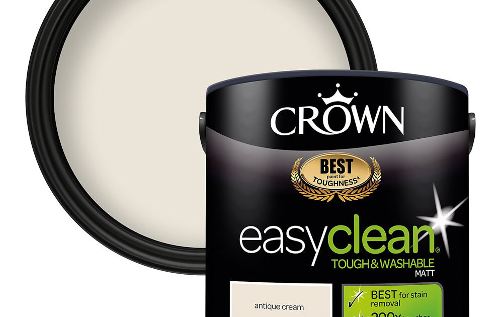Crown Matt 2.5L Emulsion – Antique Cream – Homefix DIY