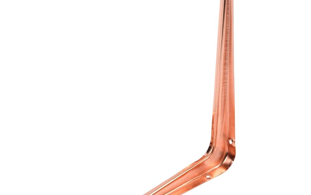 Rothley L Shelf Bracket Polished Copper 250x300mm – Homefix DIY