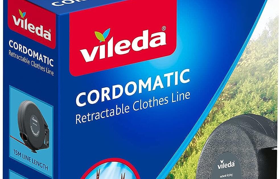 Vileda Cordomatic Retractable Washing Line with 15m – Homefix DIY