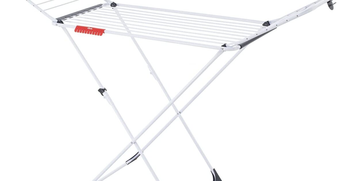 Vileda Extra X-Legs Clothes Airer, Indoor Clothes Drying Rack with 20m ...