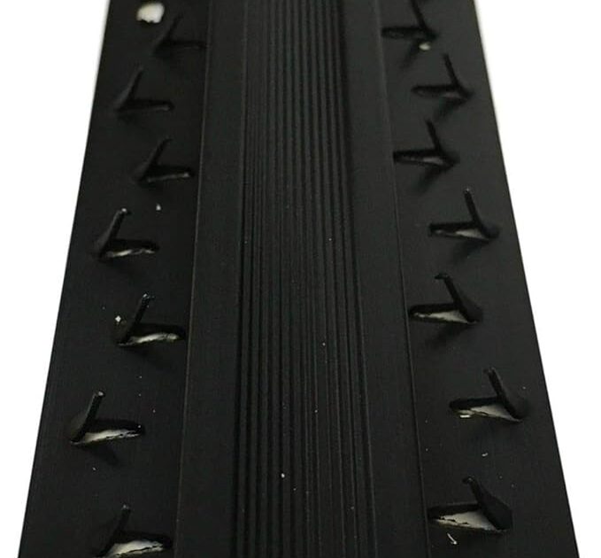 Stormguard Double Edge Carpet to Carpet Door Bar Trim (900mm, Black ...