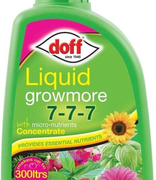 Doff Liquid Growmore Multi Purpose Plant Food Feed Fertiliser 1L ...