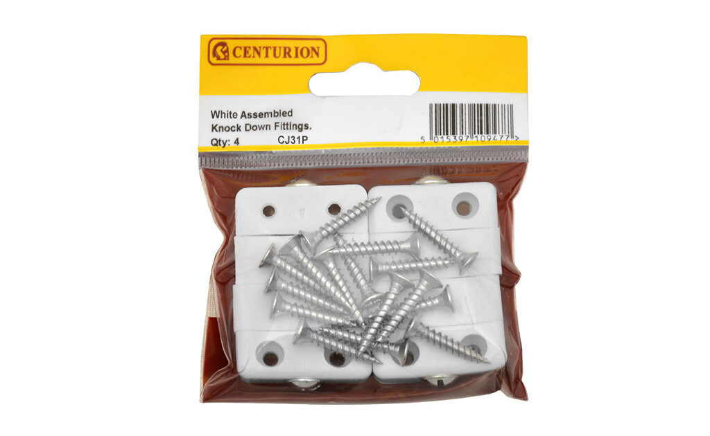 Centurion Knock Down Fittings White – Homefix DIY
